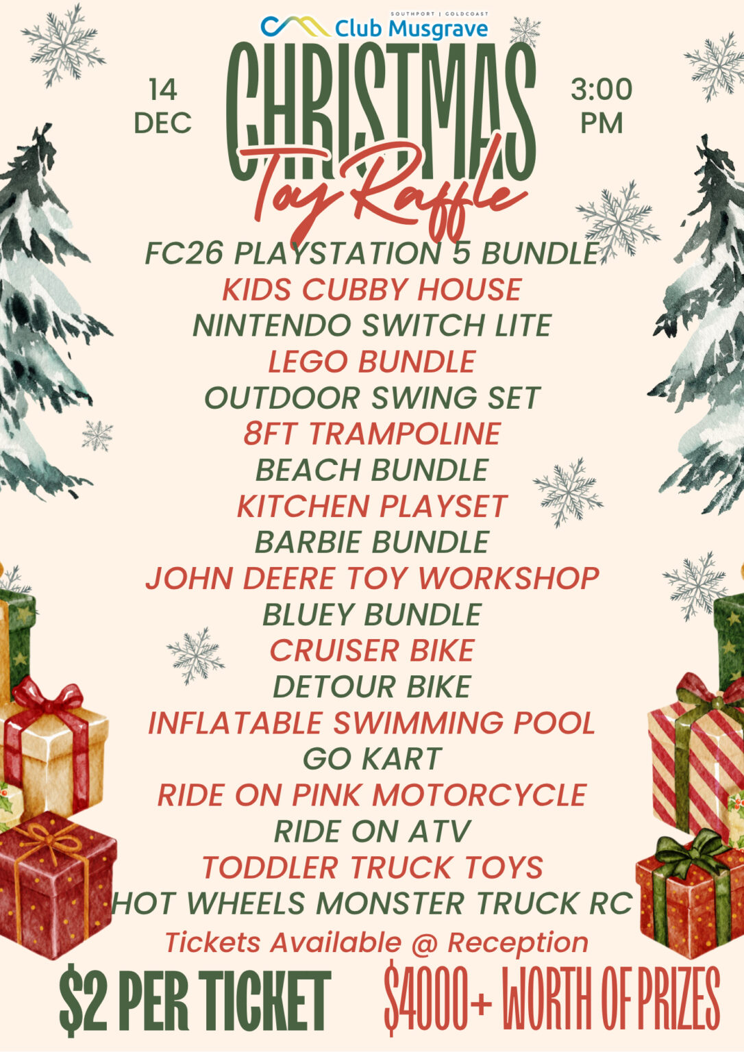 Christmas Family Fun Day & Toy Raffle - Club Musgrave